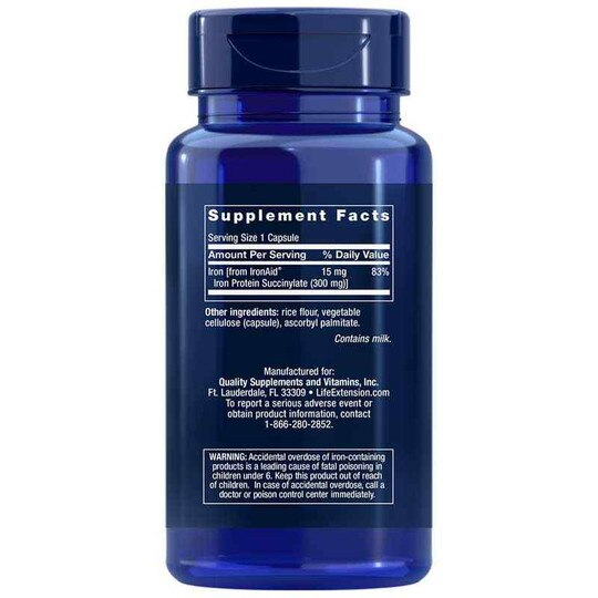 Iron Protein Plus 300 Mg, Life Extension