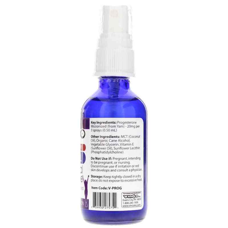 Liposomal Transdermal Progesterone Topical Spray, Vinco