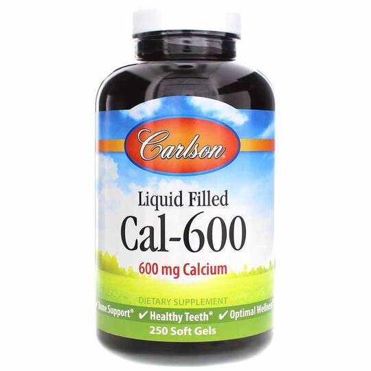Liquid Cal-600 600 Mg Calcium, Carlson Labs