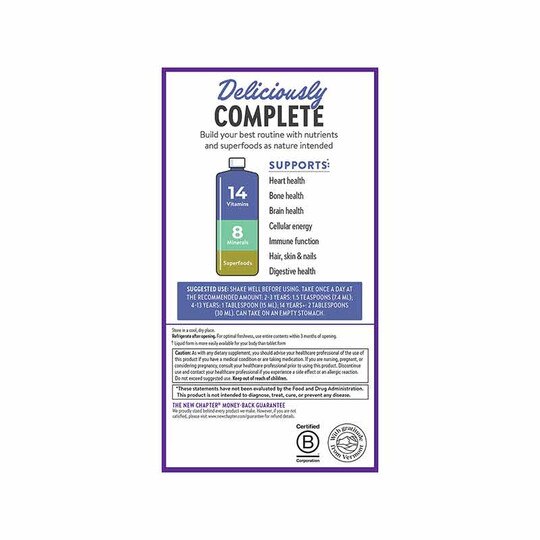 Liquid Multivitamin, New Chapter