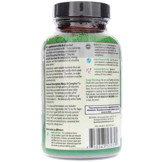 Mega B-Complex, Irwin Naturals Mega B-Complex, Irwin Naturals