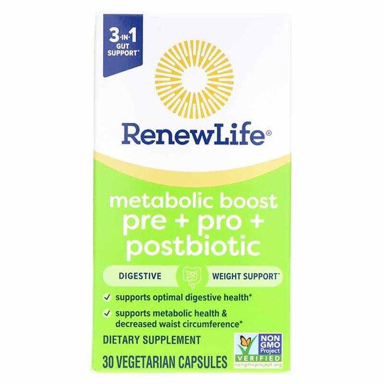 Metabolic Boost Pre + Pro + Postbiotic, Renew Life
