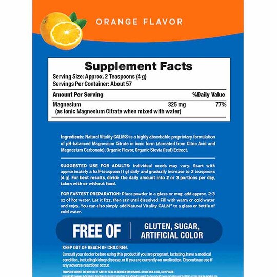 Natural Calm, Natural Vitality