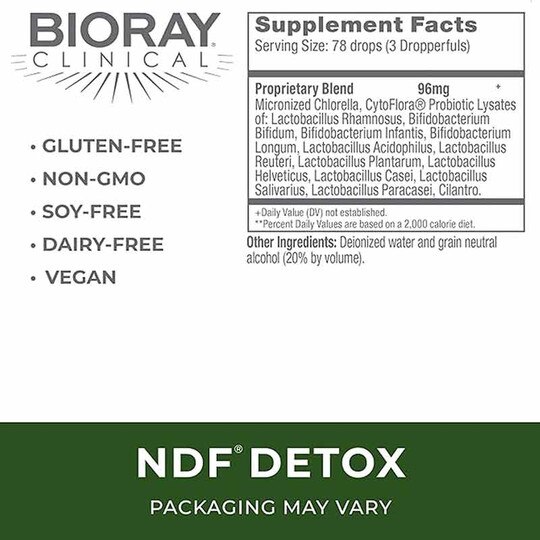 NDF Detox Heavy Metal Cleanser, BioRay