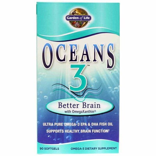 Oceans 3 Better Brain with OmegaXanthin, Garden of Life