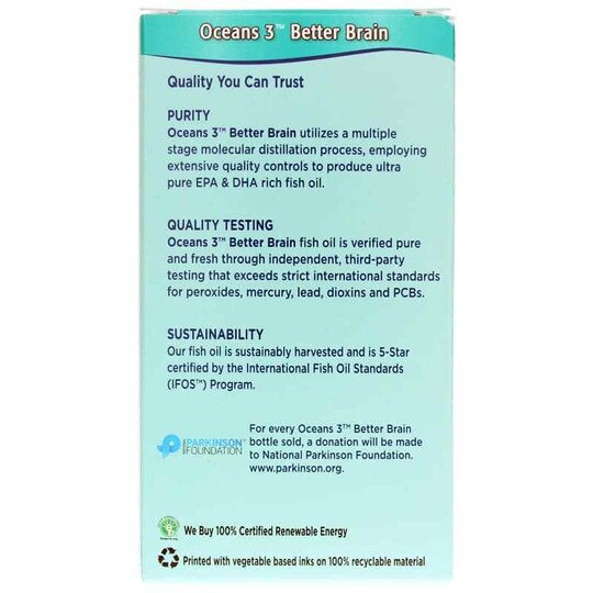 Oceans 3 Better Brain with OmegaXanthin, Garden of Life