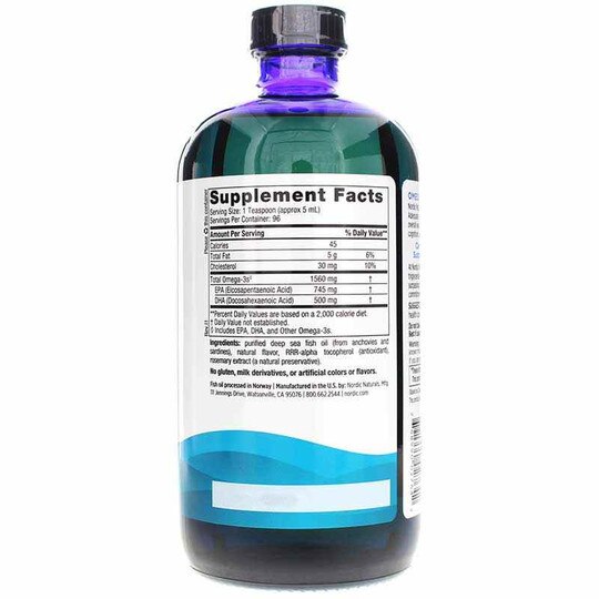 Omega-3 Liquid Lemon, Nordic Naturals