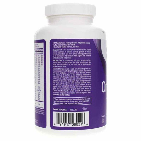 Ortho Core, Advanced Orthomolecular Research