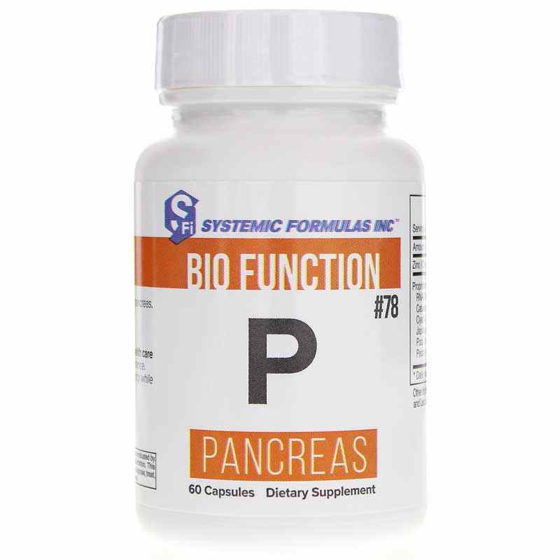 P Pancreas, Systemic Formulas