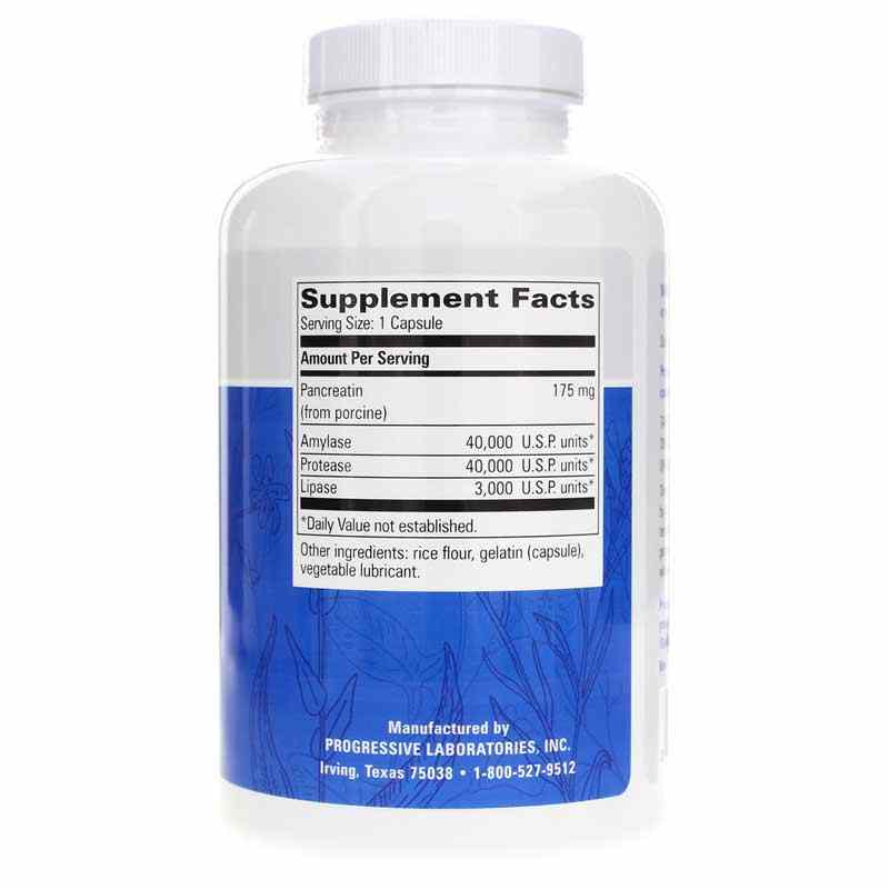 Pan 5X Raw Pancreas Enzyme, Progressive Labs