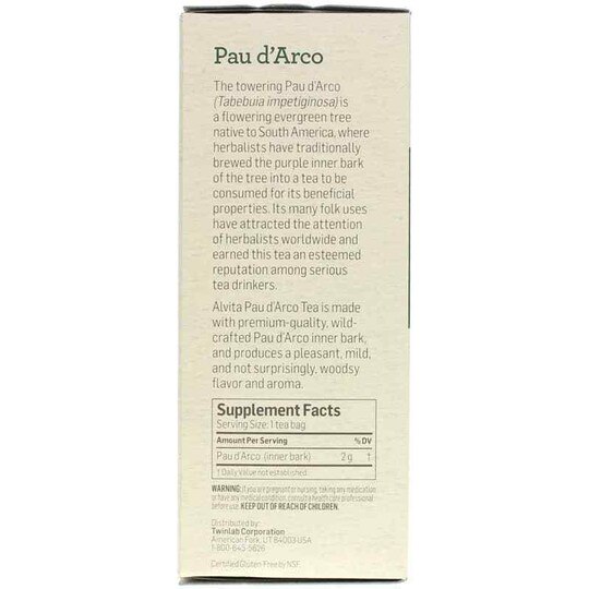 Pau D Arco Tea, Alvita Teas