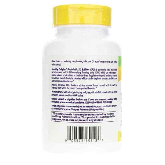 Probiotic 30 Billion CFU's, Healthy Origins