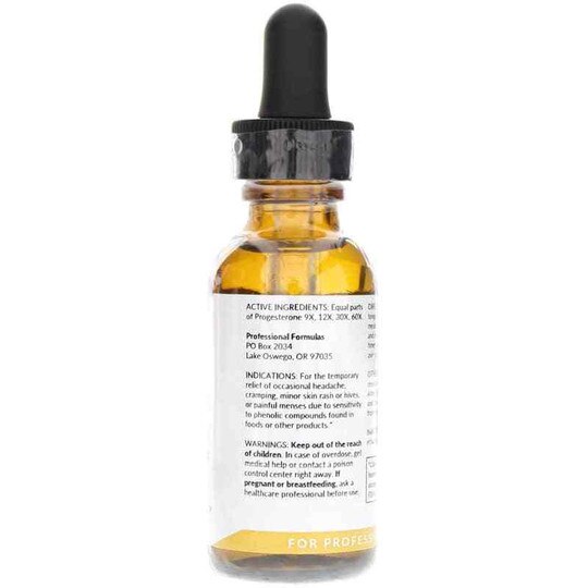 Progesterone Phenolic Drops, Professional Complementary Health Formulas