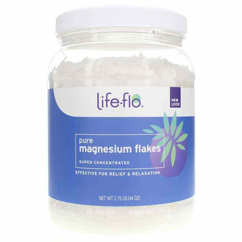 Pure Magnesium Flakes for Body and Foot Soaks, Life Flo
