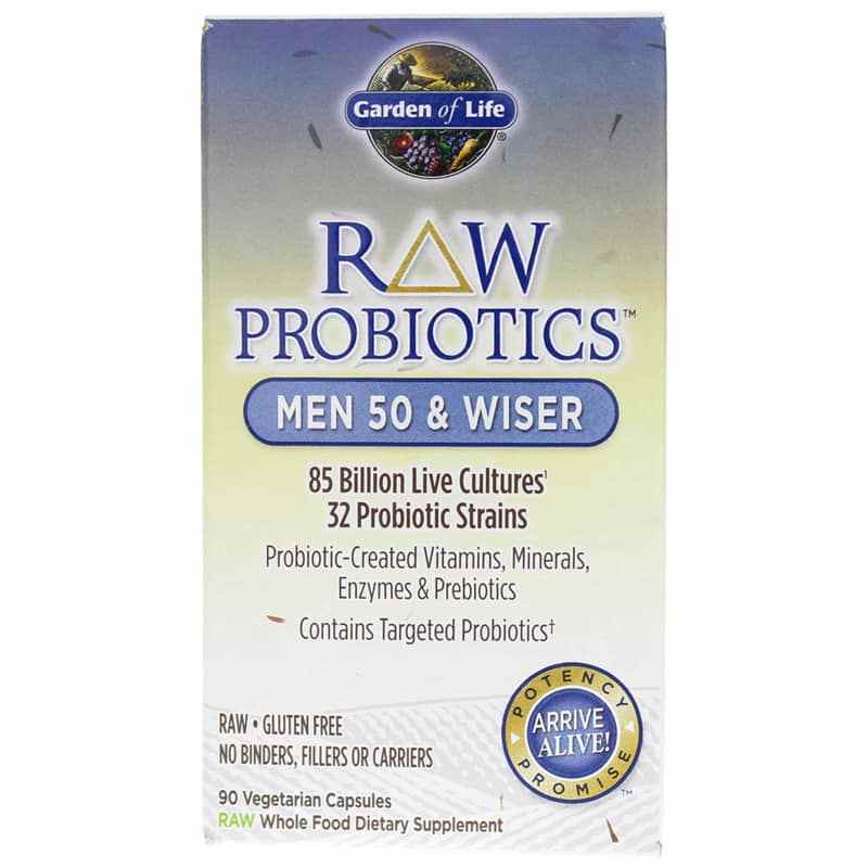 Raw Probiotics Men 50 & Wiser, Garden of Life