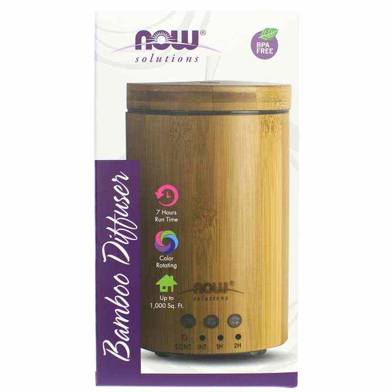 Real Bamboo Ultrasonic Oil Diffuser, NOW Foods
