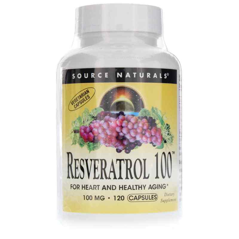 Resveratrol 100 Veg Capsules, Source Naturals