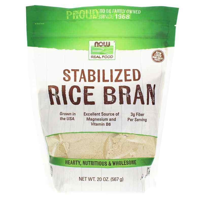 Rice Bran Powder Stabilized, NOW Foods Rice Bran Powder Stabilized, NOW Foods