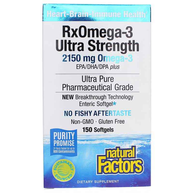 RxOmega-3 Ultra Strength, Natural Factors