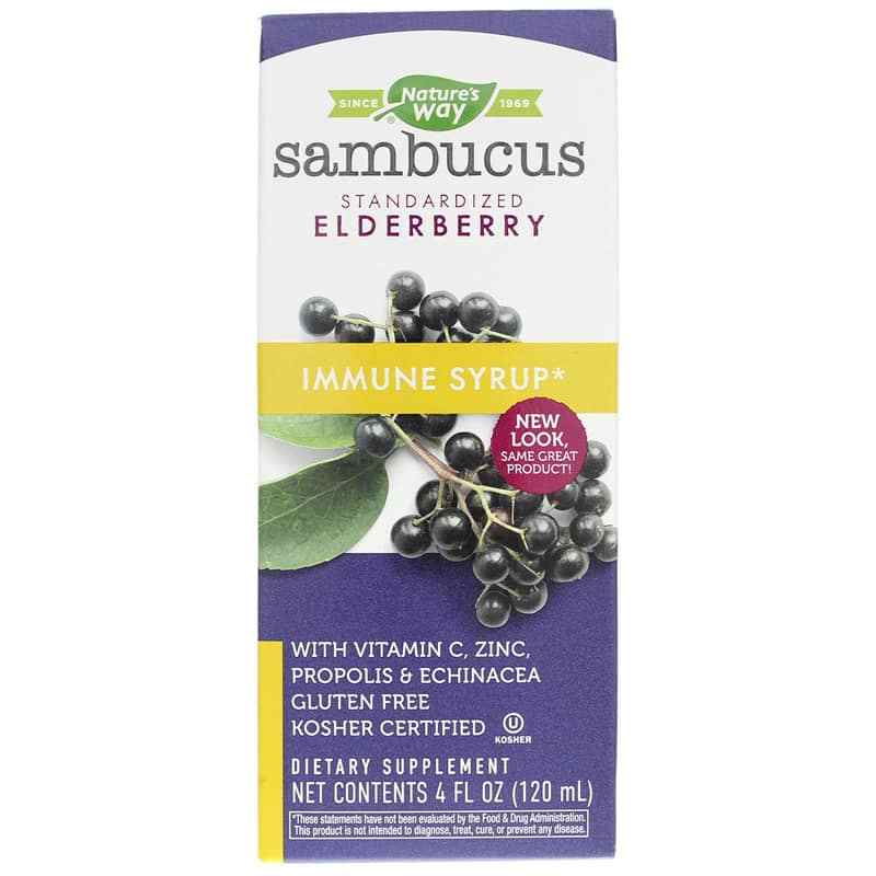 Sambucus Elderberry Immune Syrup, Natures Way