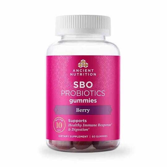 SBO Probiotics Gummies 10 Billion CFU, Ancient Nutrition