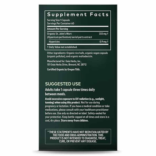St Johns Wort Gaia Herbs