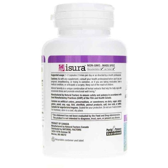 Stress-Relax Adrenal Serenity Formula, Natural Factors