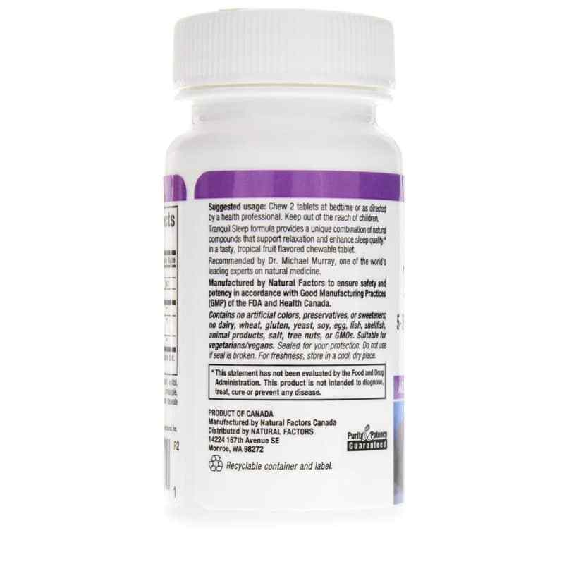 Stress-Relax Tranquil Sleep Chewable, Natural Factors