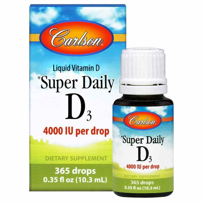 Super Daily D3 4000 IU Vitamin D Liquid, Carlson Labs
