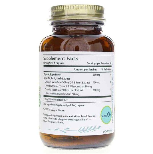 Superpure Olive Organic Extract Capsules Pure Synergy