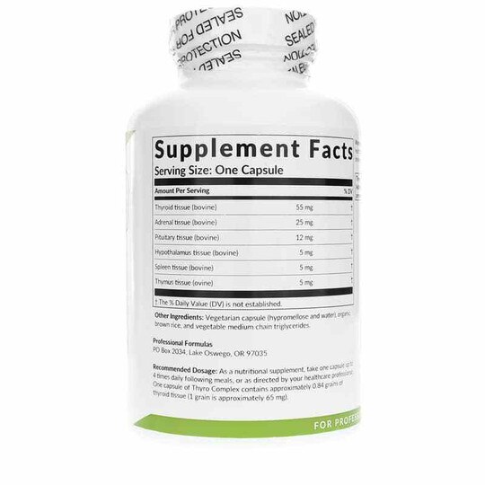 Thyro Complex Glandular Capsules, Professional Complementary Health ...