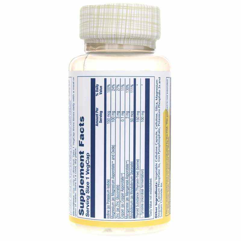 Thyroid Caps Raw Gland Concentrate, Solaray