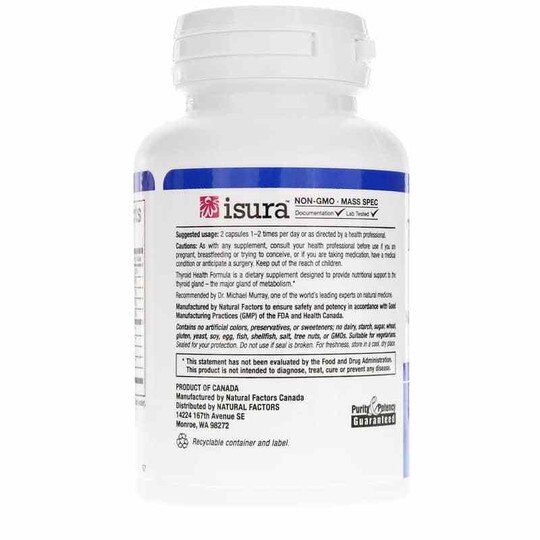 Thyroid Health Formula, Natural Factors