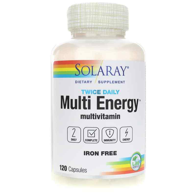 Twice Daily Multi-Vita-Min Iron-Free, Solaray