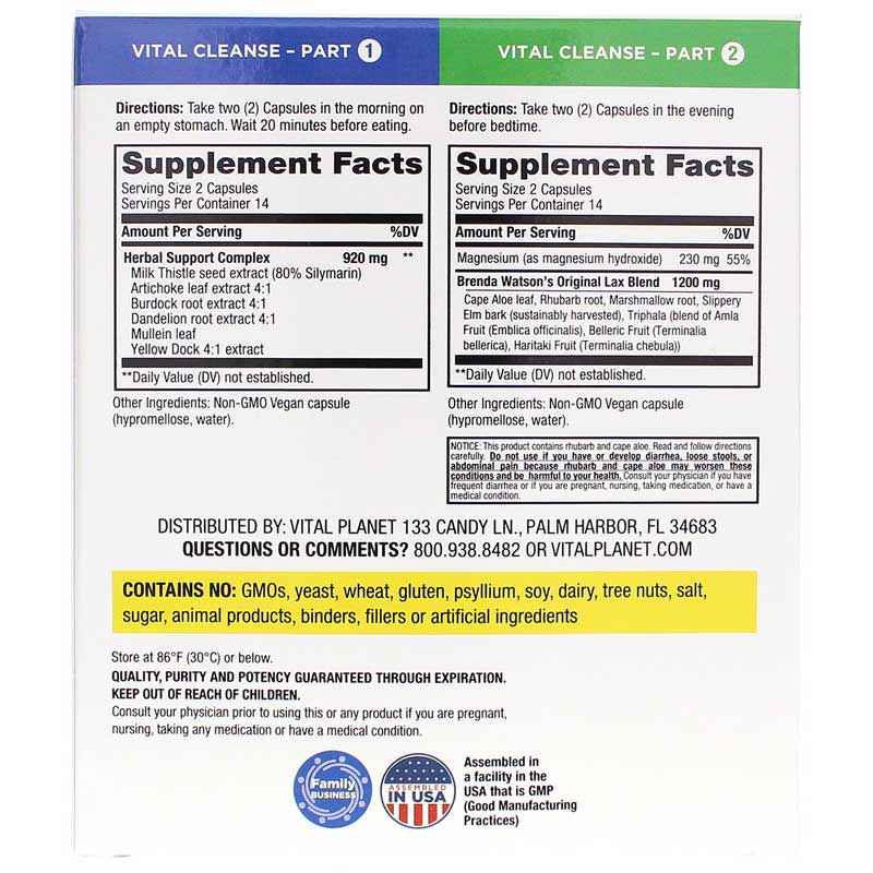 Vital CLEANSE 14-Day Whole Body Rejuvenation, Vital Planet