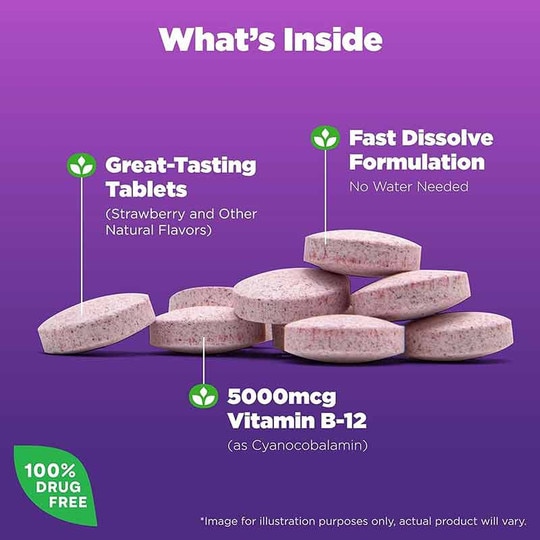 Vitamin B 12 5000 Mcg Fast Dissolve Natrol