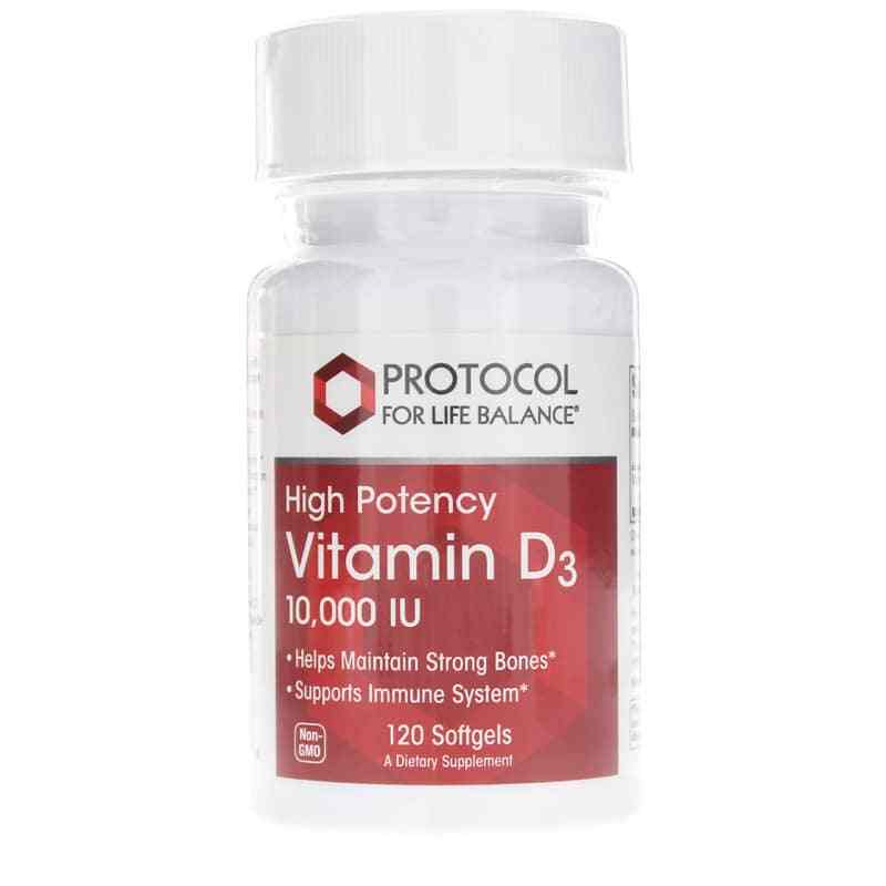 Vitamin D3 10,000 IU, Protocol For Life Balance