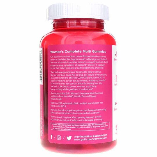 Women's Complete Multi Gummies, Goli Nutrition Women's Complete Multi Gummies, Goli Nutrition